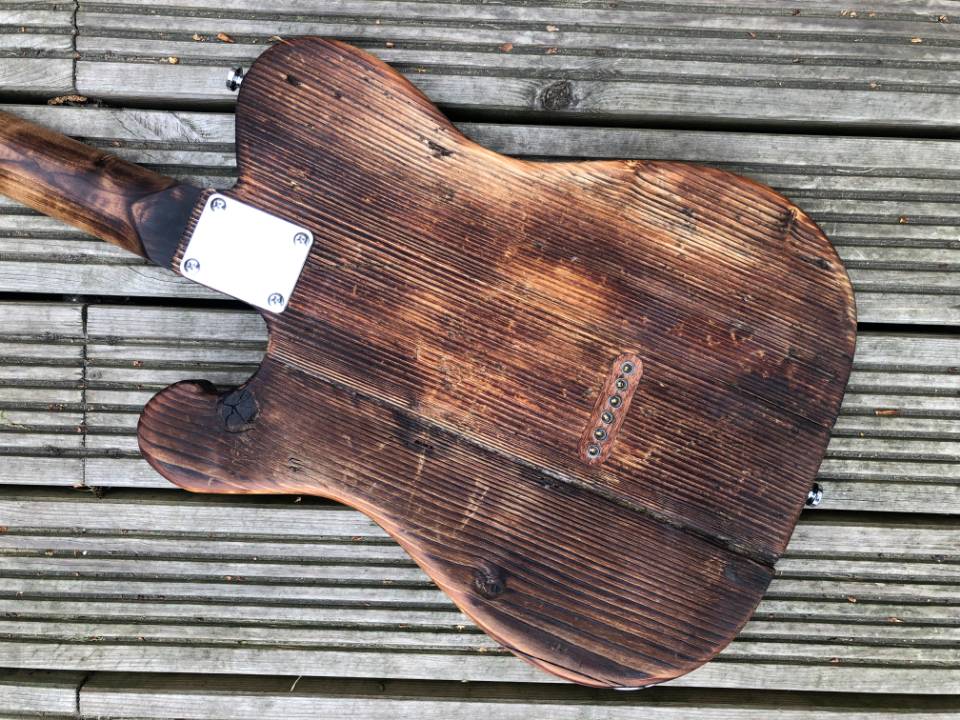 This Weathered Custom Guitar Was Fully Made From Reclaimed And Recycled ...