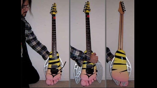 The Story of Ron 'Bumblefoot' Thal's Strange 'Flying Foot' Guitar ...