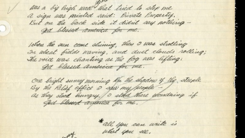 The Story of Lost Verses in Woody Guthrie's 'This Land Is Your Land ...