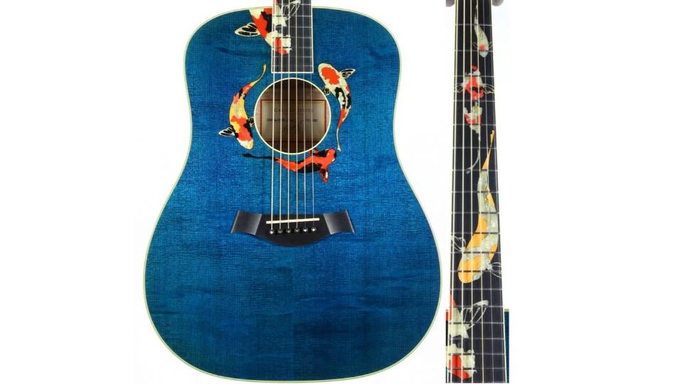The Story Behind Taylor Swift's Rare Koi Fish Acoustic Guitar ...