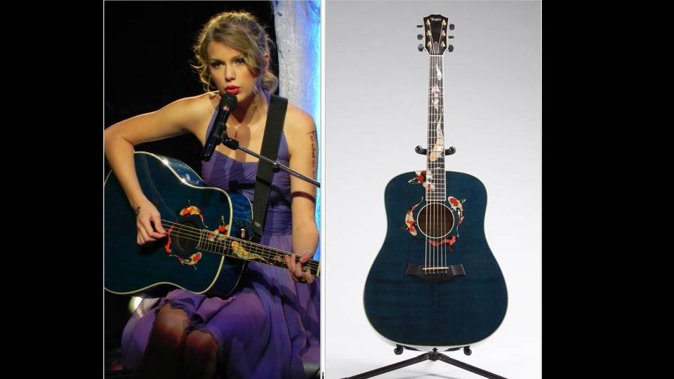 The Story Behind Taylor Swift's Rare Koi Fish Acoustic Guitar ...