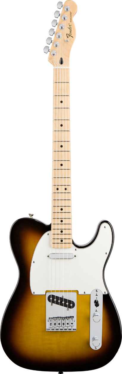 Standard Telecaster Review: The rounded edge of the body can cut into ...