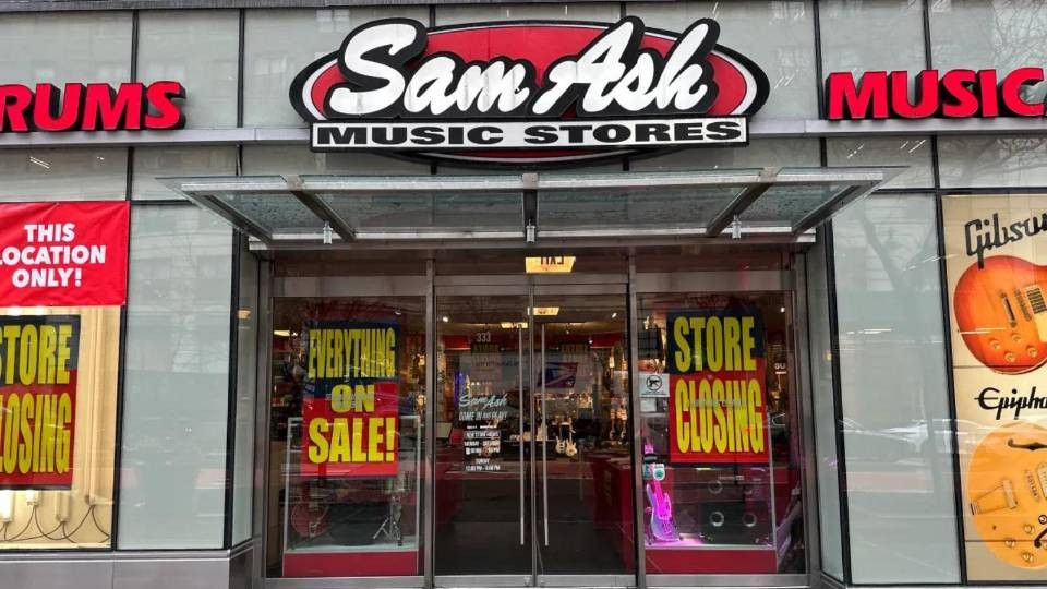 Sam Ash to 'Begin Store-Closing Sales Today': 'Thank You for Allowing ...
