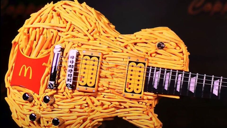 WTF: Luthier Builds a Custom Guitar Using McDonald's French Fries ...