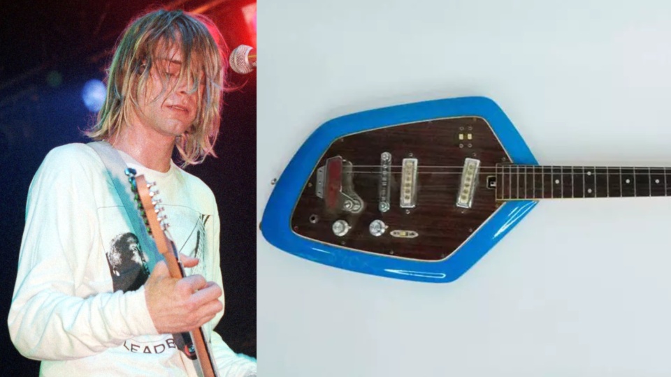 Teisco Guitar Signed and Inscribed by Kurt Cobain Up for Auction, Here ...