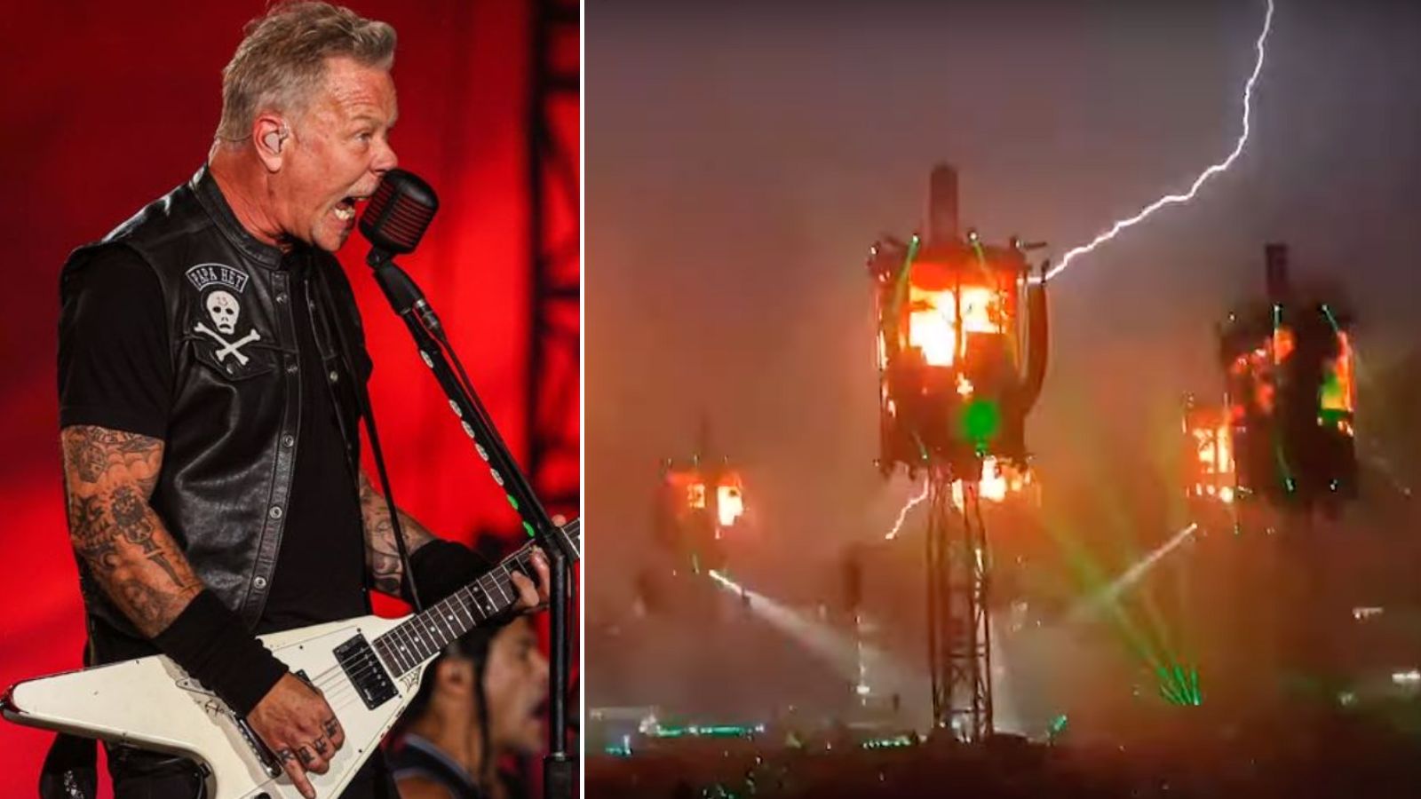 Watch: Lightning Strikes as Metallica Plays 'Master of Puppets' Live ...