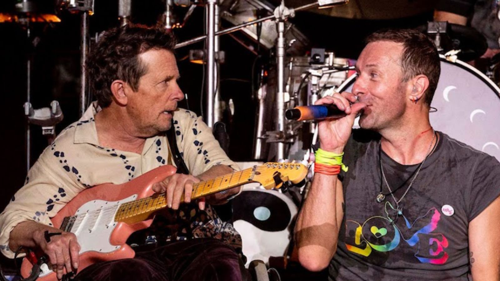 Michael J. Fox Joined Coldplay on Stage at Glastonbury Concert and ...
