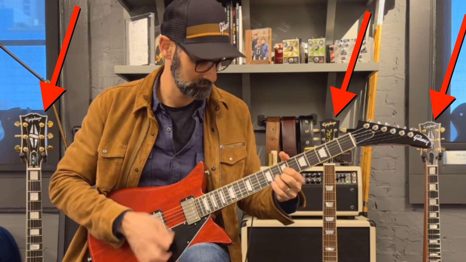 There Seem to Be More Epiphone Guitars With 'Open Book' Headstocks: Gibson CEO Is Teasing New ...