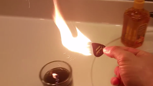 Guitar Picks Are Highly Flammable, Here's What Happens When You Set One ...