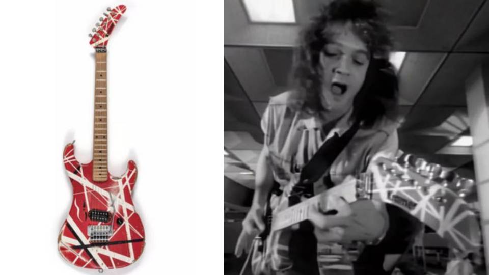 Eddie Van Halen's Kramer Guitar from 'Hot For Teacher' Video Sells for ...