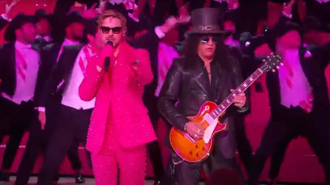 Slash and Wolfgang Van Halen Join Ryan Gosling at Oscars for ...