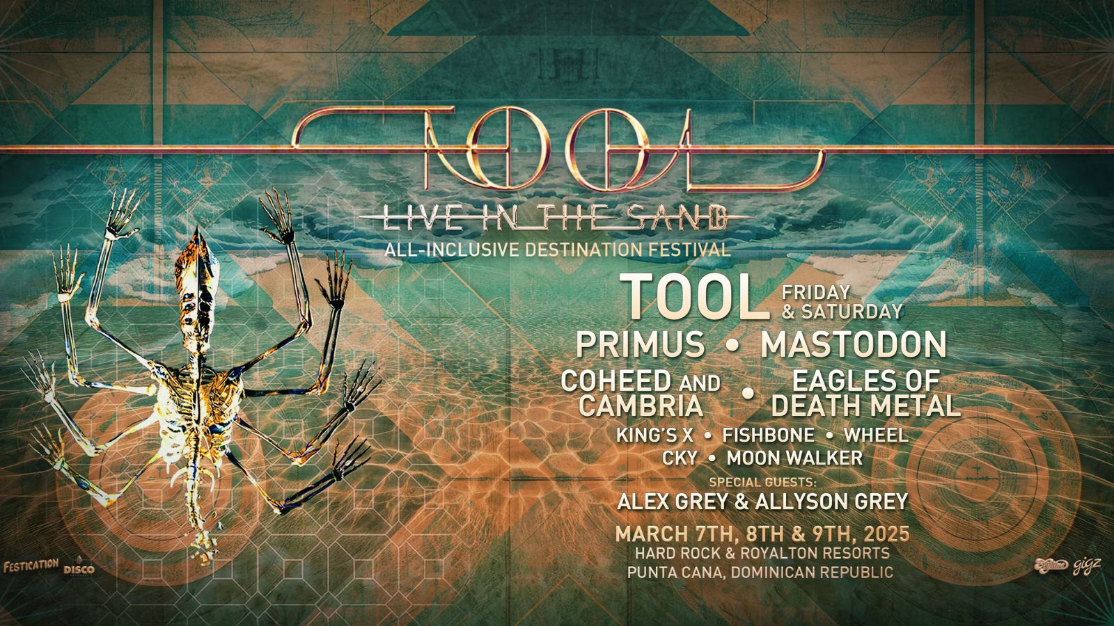 Tool Announce All-Inclusive Luxury Destination Festival, Bill Includes ...