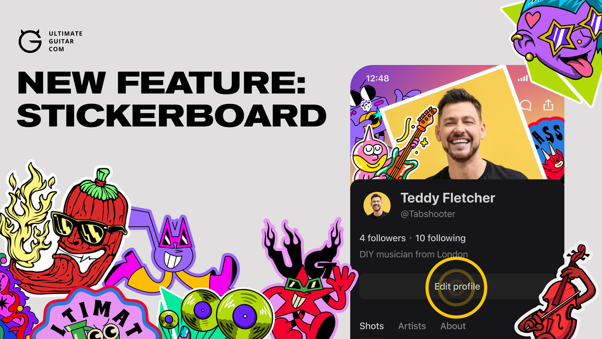 Transform Your Ultimate Guitar Profile With the New Stickerboard ...