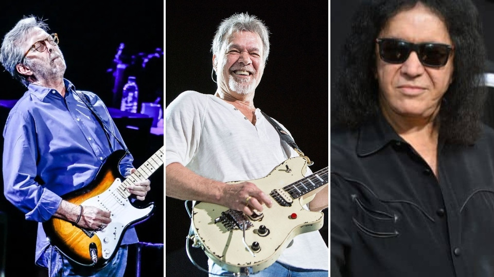 Kiss' Gene Simmons Doesn't 'See' Any Eric Clapton Influence in Eddie Van Halen's Playing ...