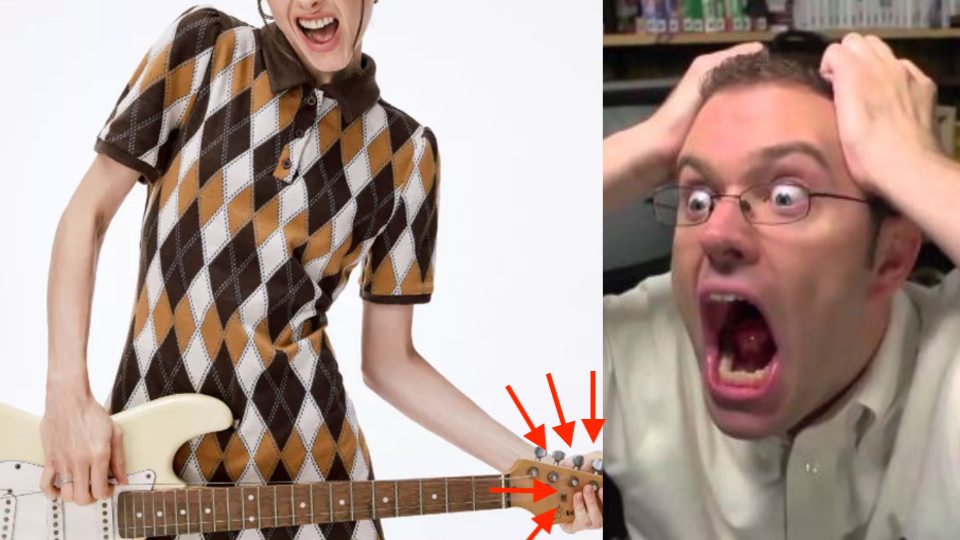 WTF: Guitar Fans Slam Clothing Model for Completely Failing to Pretend ...