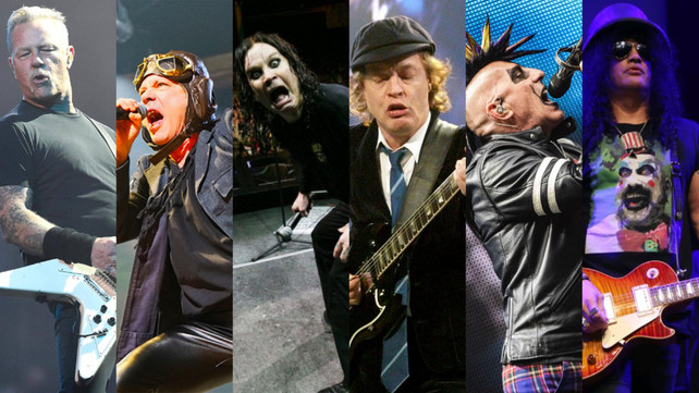 AC/DC, Metallica, Iron Maiden, Guns N' Roses, Ozzy Osbourne and Tool ...